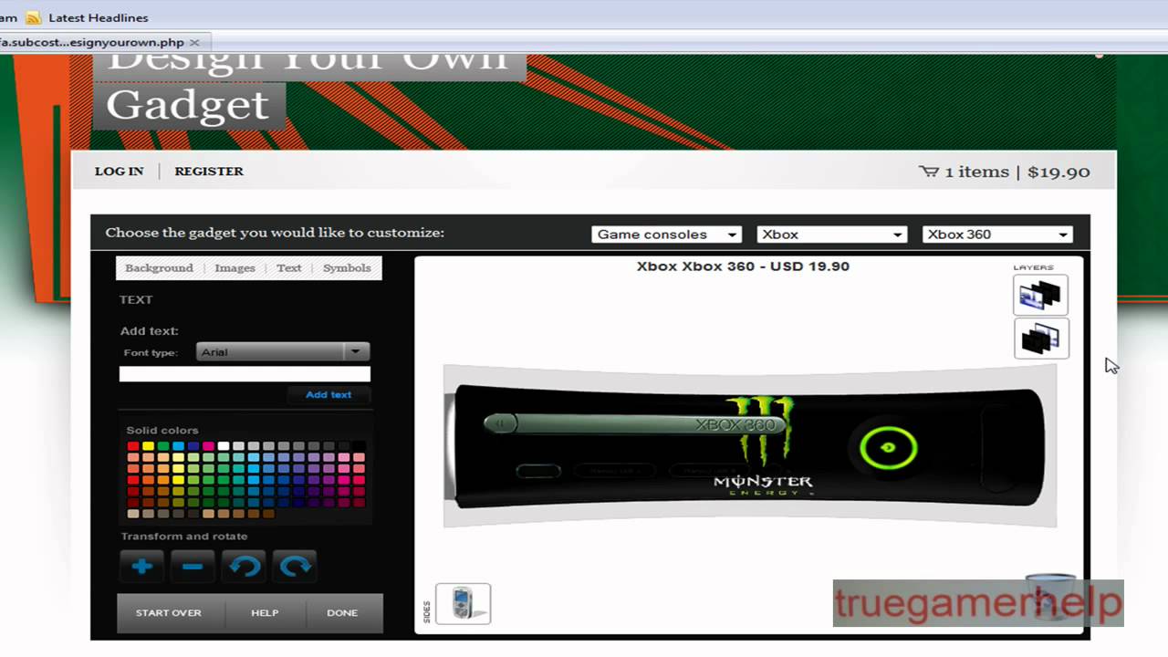 how to make your own custom xbox 360 faceplate and buy it cheap HD ...