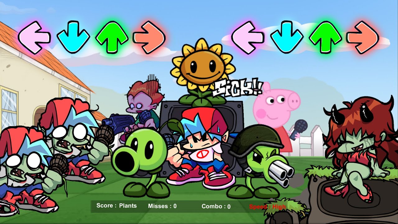 FNF Plants vs Zombies - YouTube