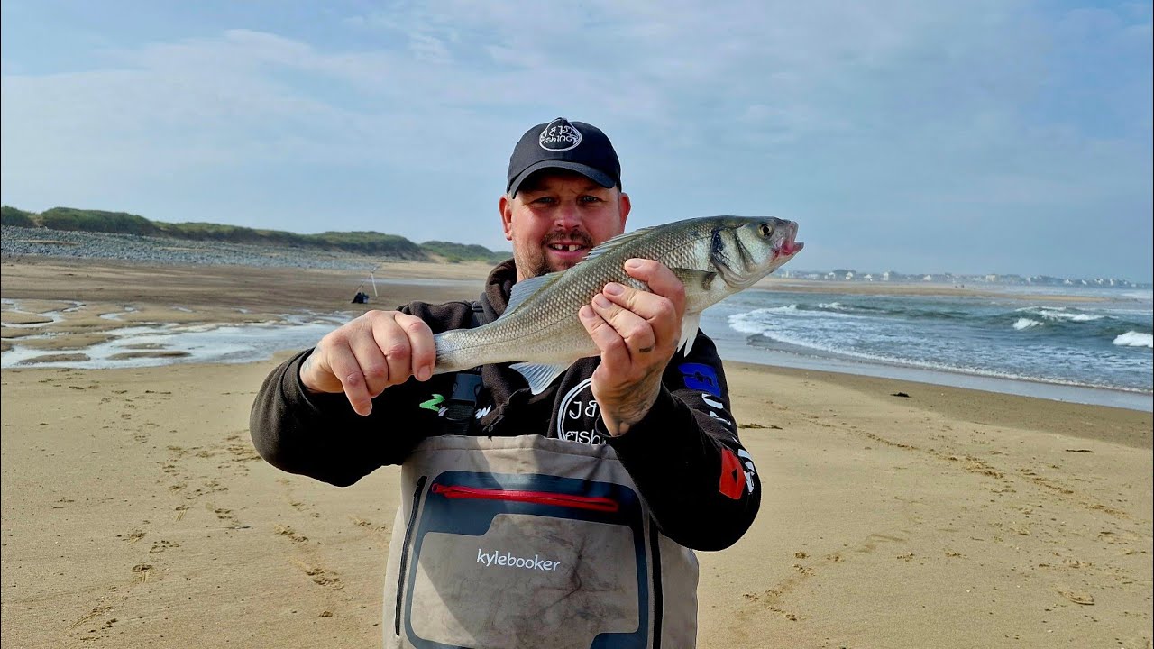 Seaton Carew Bass Fishing - YouTube