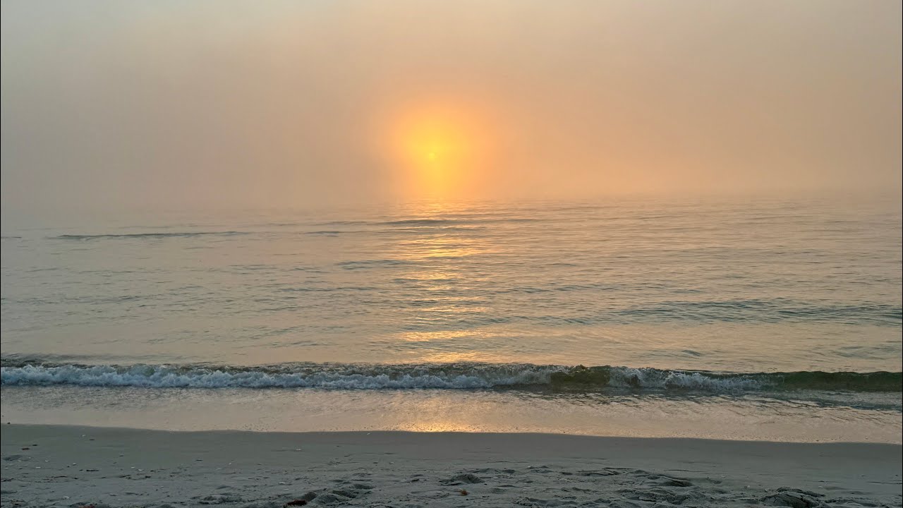 A Foggy Sunset at the Beach heading north Naples, Florida | Monday ...