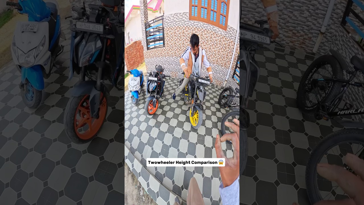 Two wheeler Height Comparison 🚫 - YouTube