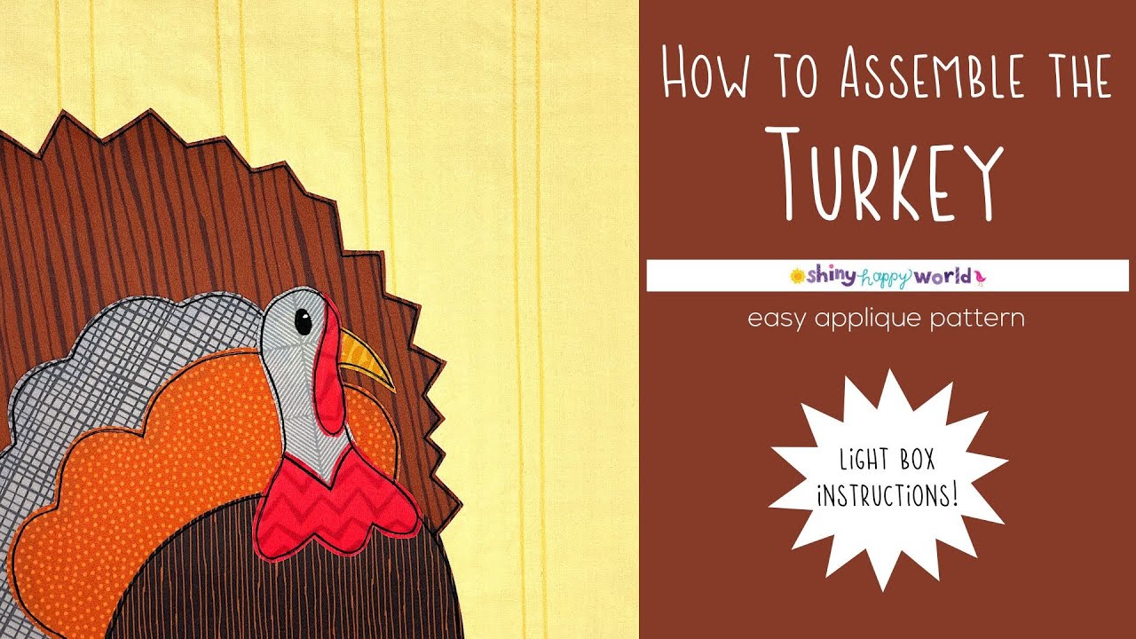 How to Assemble the Turkey Block (with lightbox) - YouTube