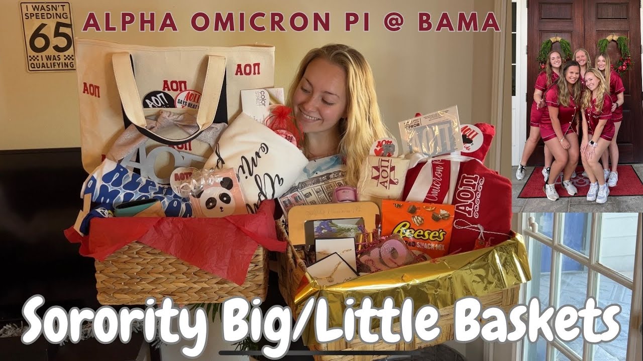 Sorority Big/Little Baskets | Make my Little baskets | Bama AOII Big/Little - YouTube