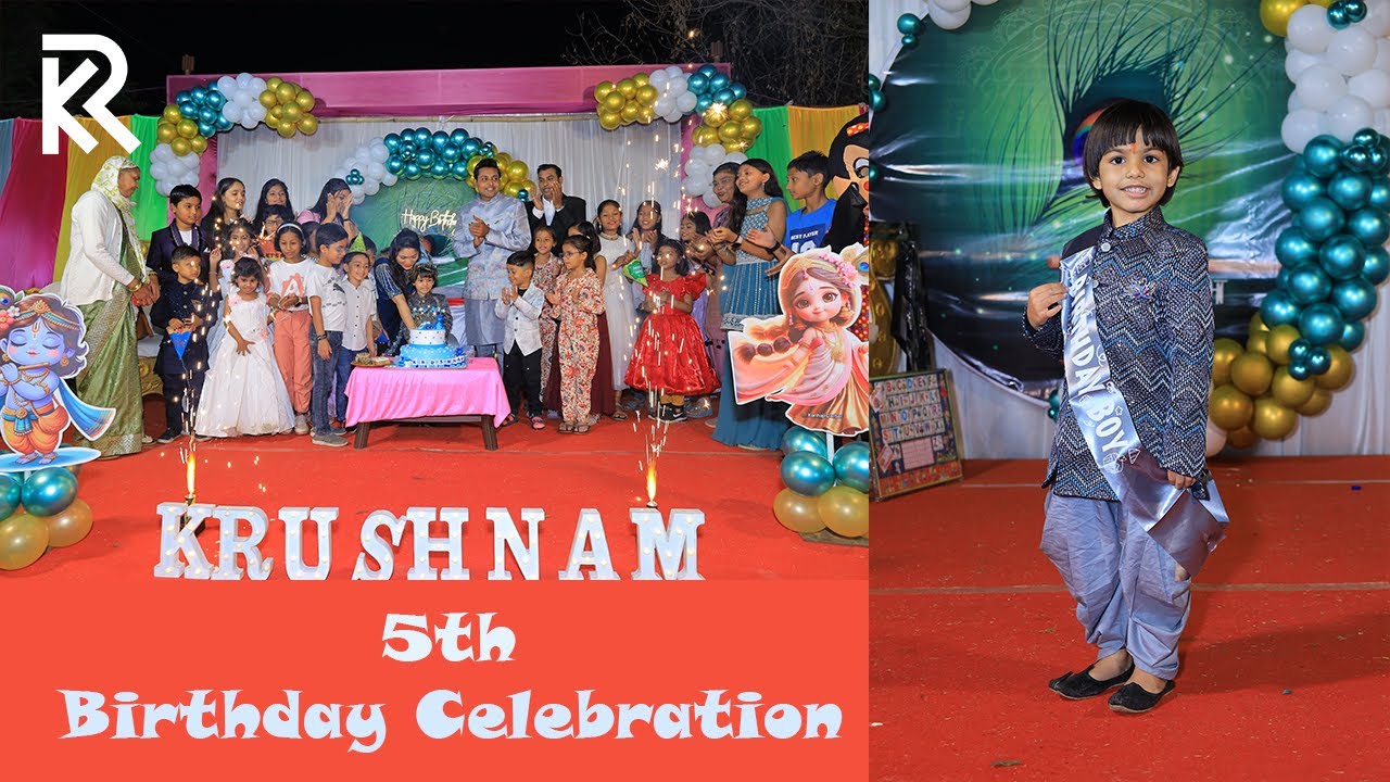 Krushnam Rajgure | 5th Birthday Celebration Cinematic Full Video - YouTube