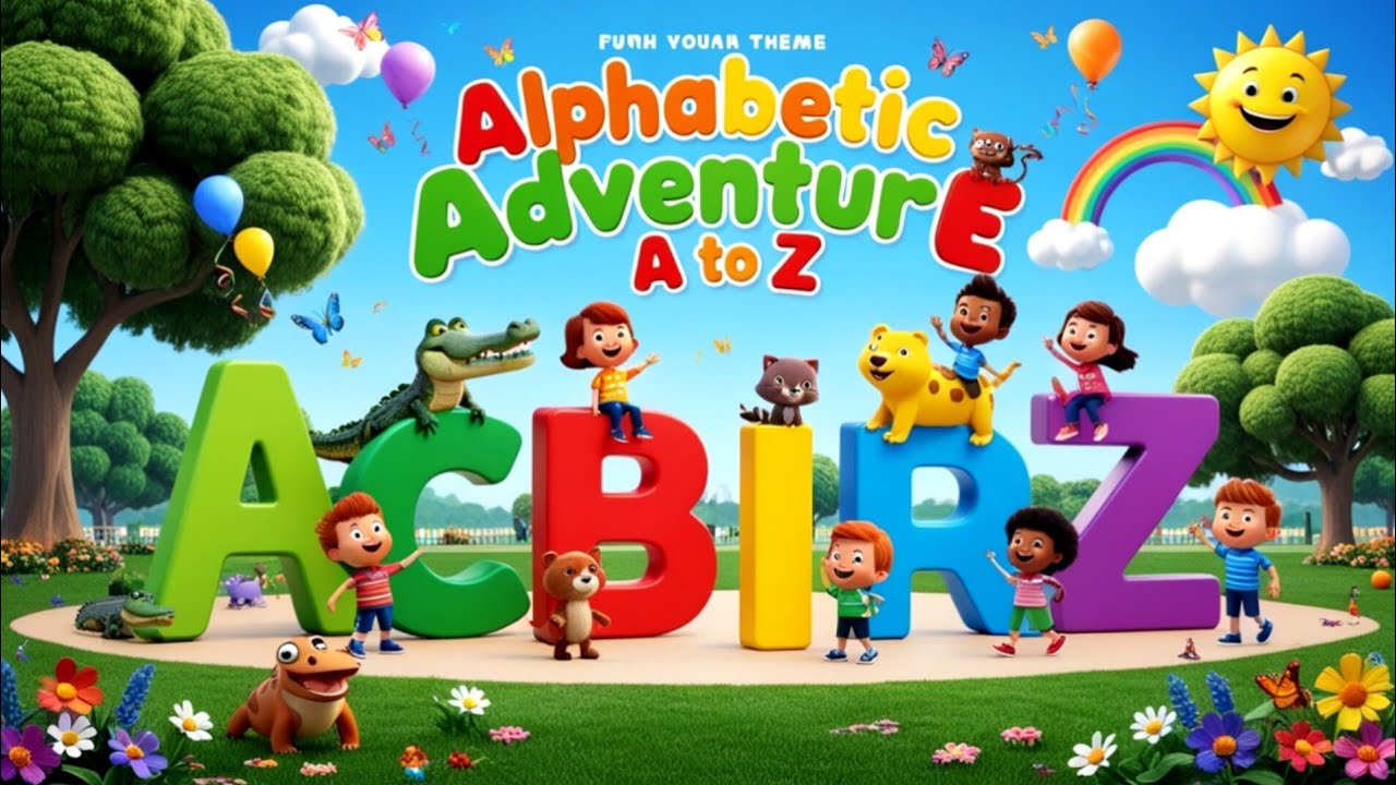 Alphabet Rhymes for Kids | Fun ABC Learning for Children | I to Z (part ...