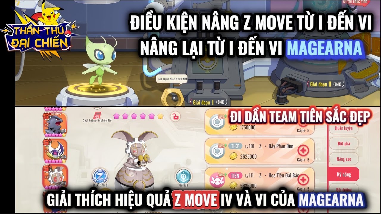 Thần Thú Đại Chiến : Điều kiện Z Move |Giải thích hiệu quả Z Move của ...