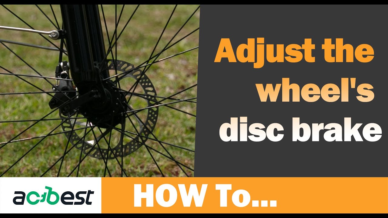 Adjust the wheel's disc brake--Actbest Core Electric Bike - YouTube