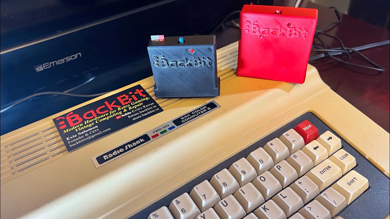 An awesome Tandy CoCo 2 cartridge! The Backbit - YouTube