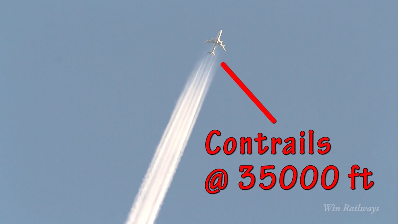 Planes @ 30000 feet | Amazing contrails | Aviation | Plane spotting ...