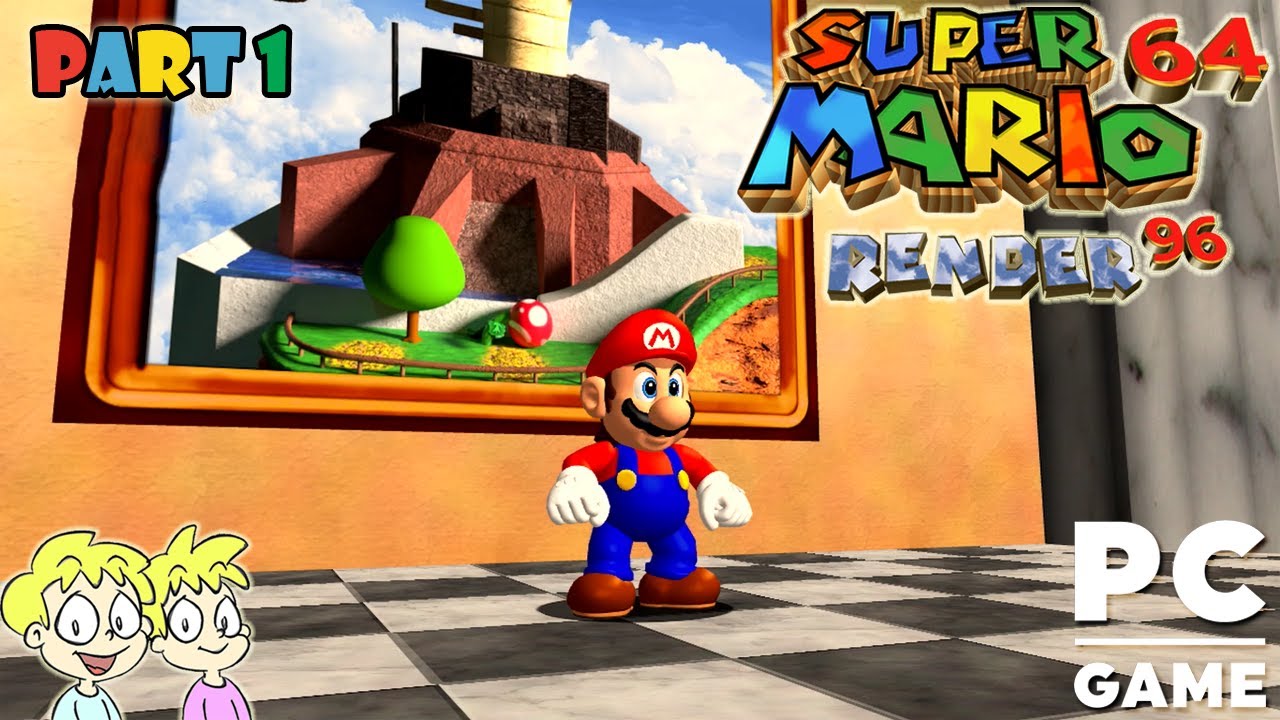 Super Mario 64 - Render96 - Part 1 - PC Game Playthrough #BennyBros🎮 ...