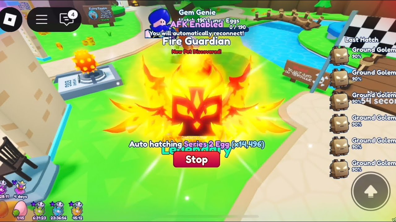 I hatched the Fire Guardian | Bubble Gum Sim Infinity - YouTube