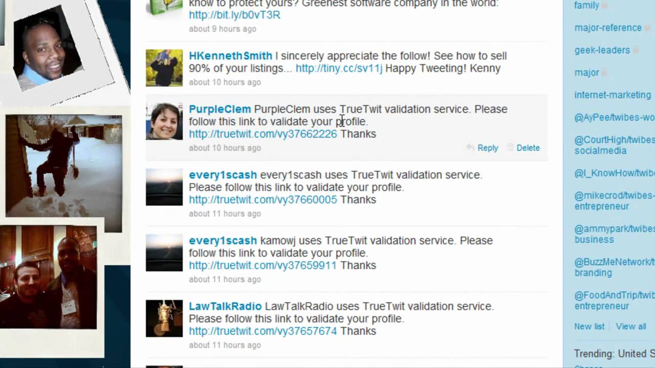 Twitter Tips - True Twit Validation - YouTube
