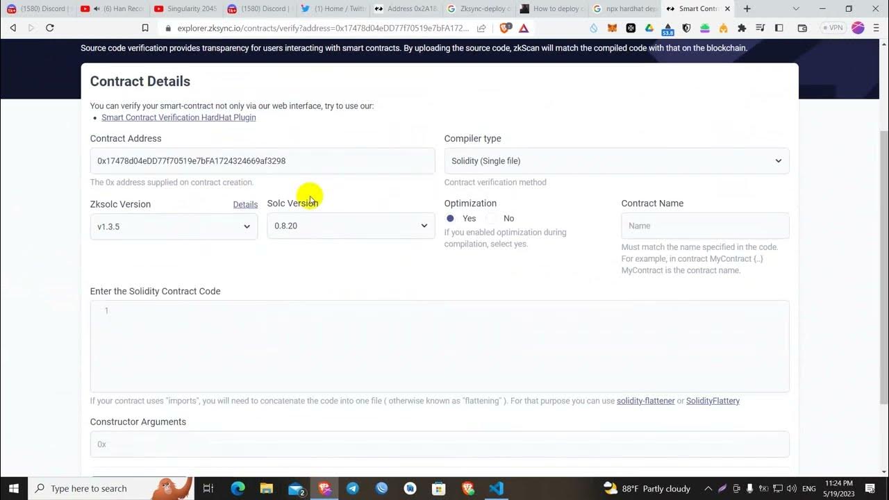 Deploy Contract on zksync gas fee less 1$ - YouTube