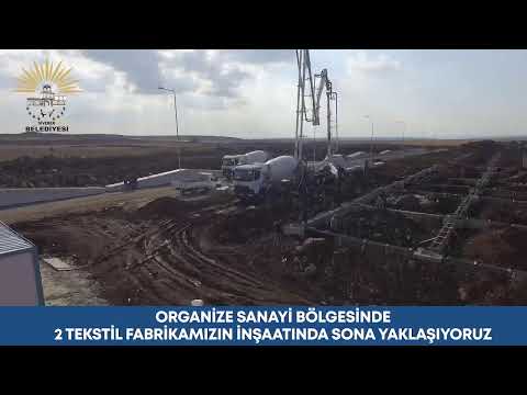 Organize Sanayi Bölgesinde yapılan 2 tekstil fabrikamızın yapımı bitmek üzere