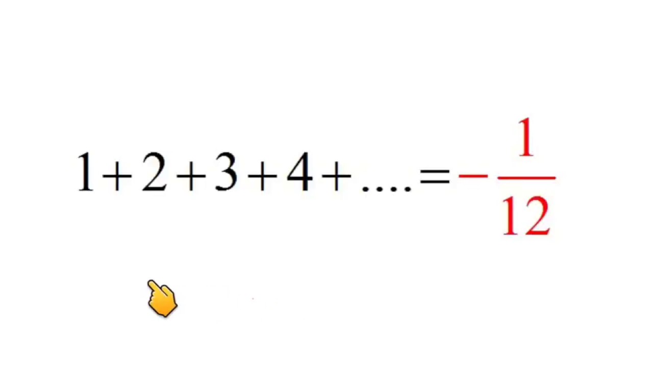 Sum Of All Natural Numbers Ramanujan Infinite Sum 1 2 3 4 1 12