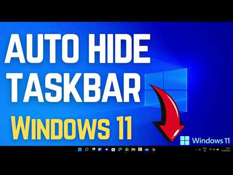 How to Auto Hide Taskbar in Windows 11 | Make Taskbar Disappear ...