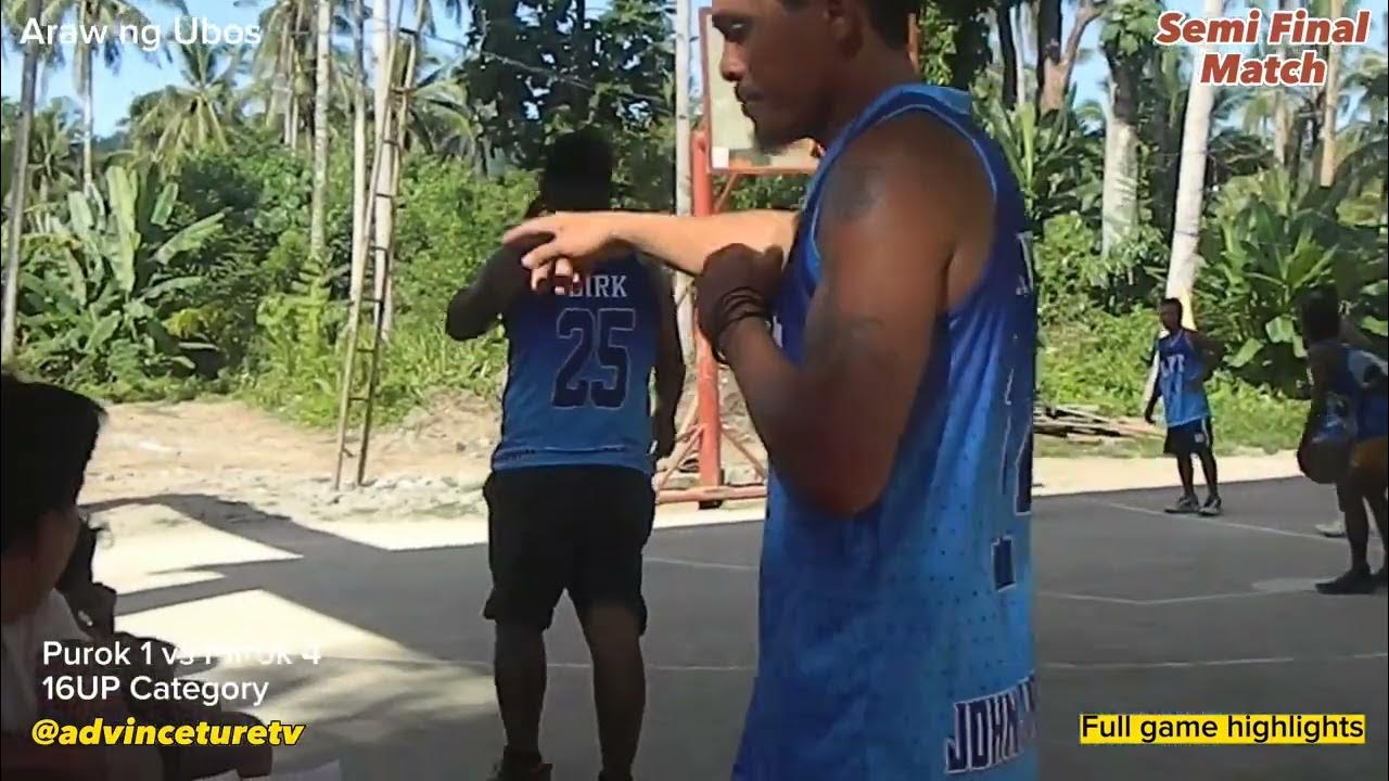 Purok 1 vs Purok 4 16UP Category | Semi Final Match - YouTube