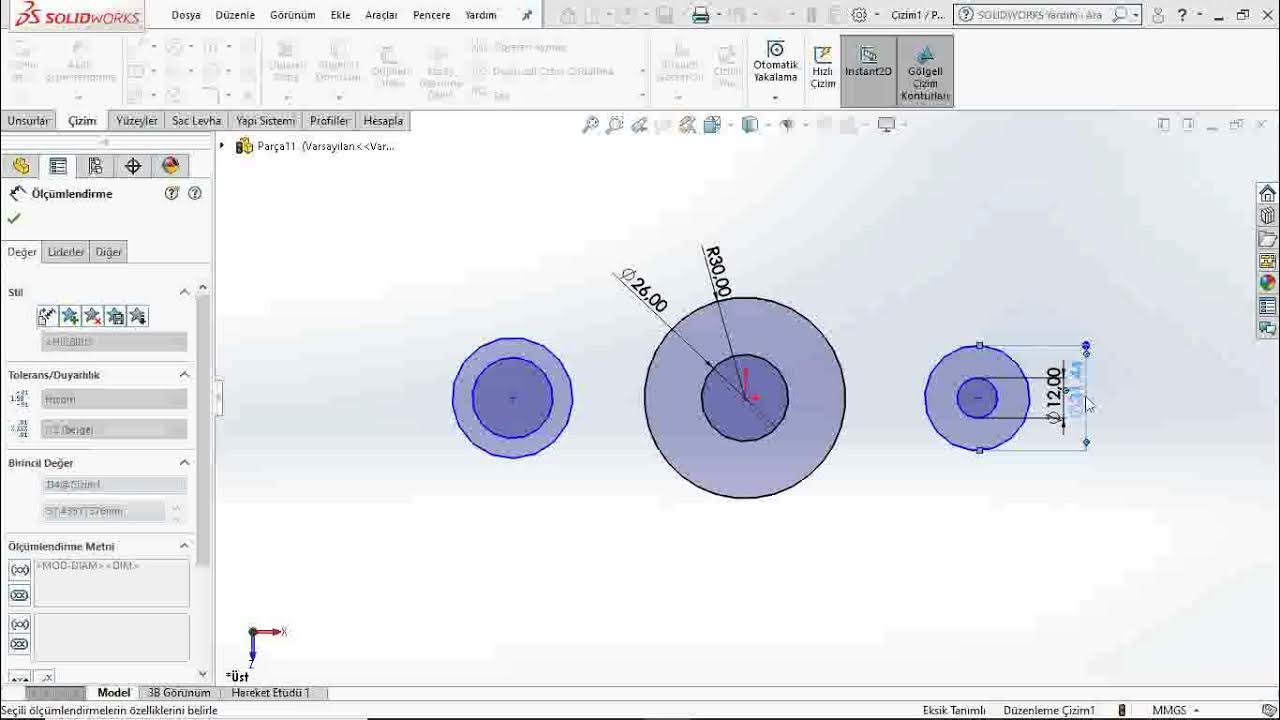 Solidworks 2B Çizimler Çizim Alıştırması 2 - YouTube