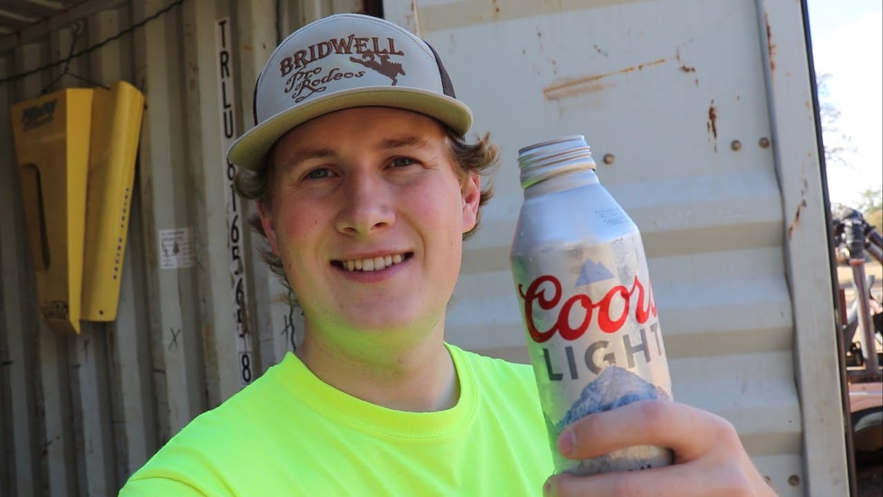 Drinking a beer and working on the race car! - YouTube