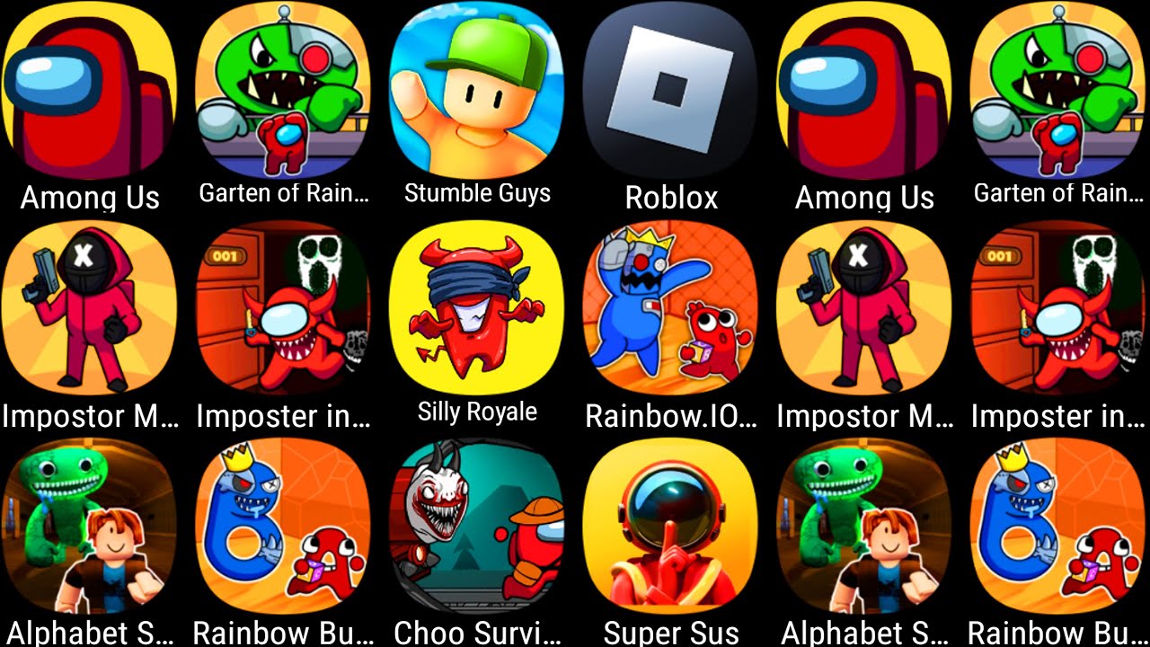 Garten Of Rainbow,Super Sus,Imposter In Doors,Rainbow.IO,Impostor ...