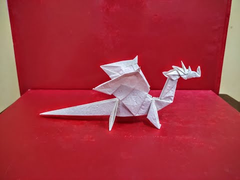 How To Make A Paper Origami Horn Dragon Step By Step - YouTube