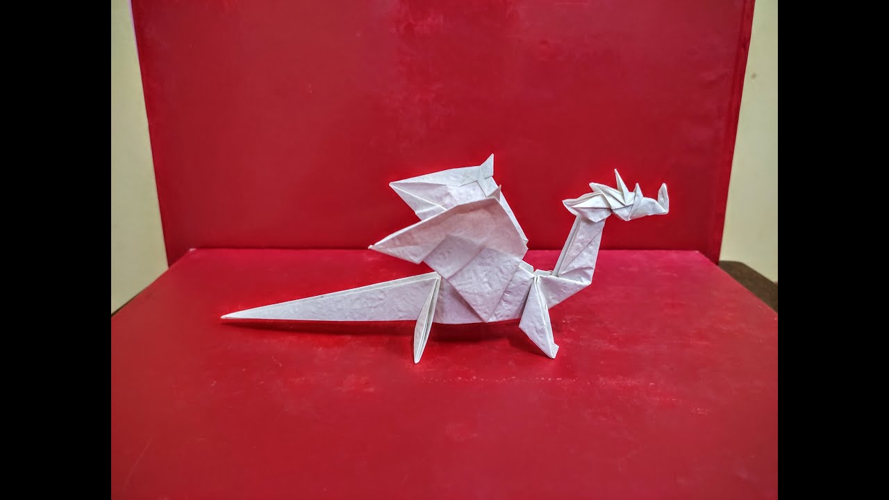 How To Make A Paper Origami Horn Dragon Step By Step - YouTube