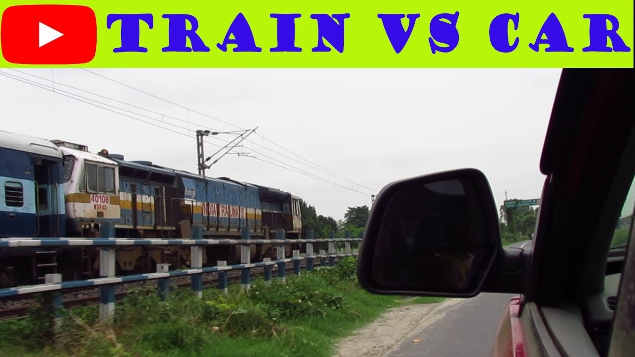 TRAIN VS CAR.....WHO WINS...??? RACE AT 160KMPH - YouTube