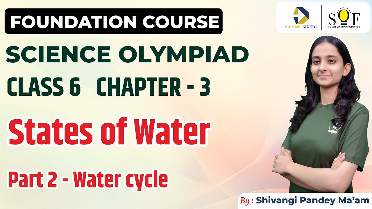 Class 6 Science Olympiad | Chapter 3- States of Water | Part 2- Water ...