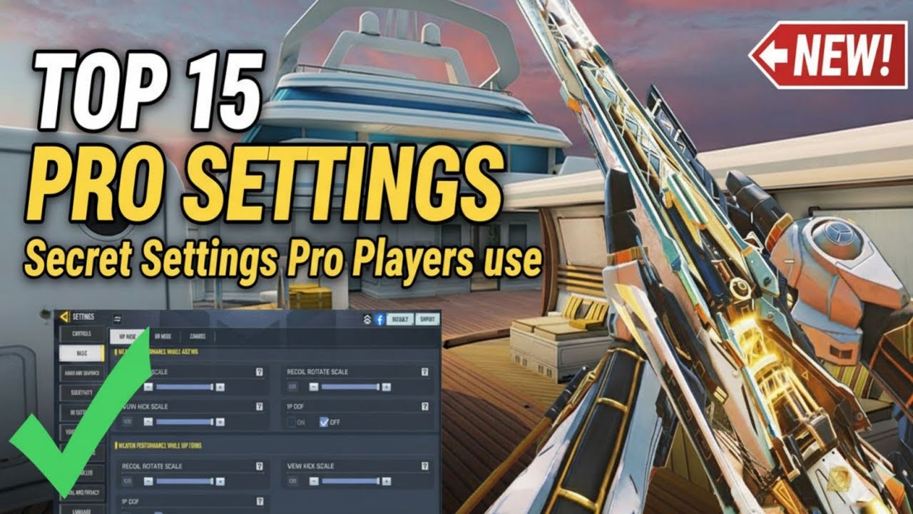 Top 15 Pro Settings for COD Mobile - YouTube