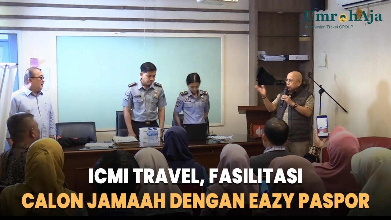 LEBIH PRAKTIS, JAMAAH UMRAH ICMI TRAVEL BUAT PASPOR DENGAN LAYANAN EAZY ...