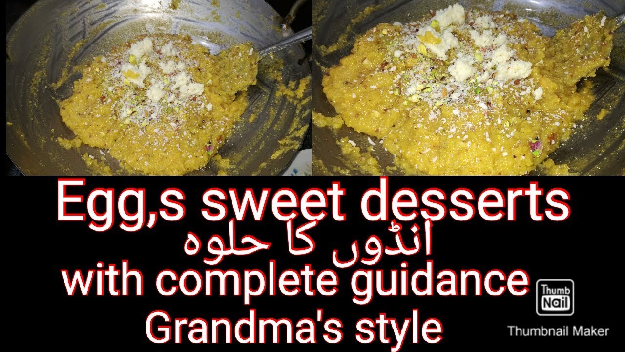 Ando ka halwa | sweet Egg desserts |How to make Egg Halwa |Quick recipe ...