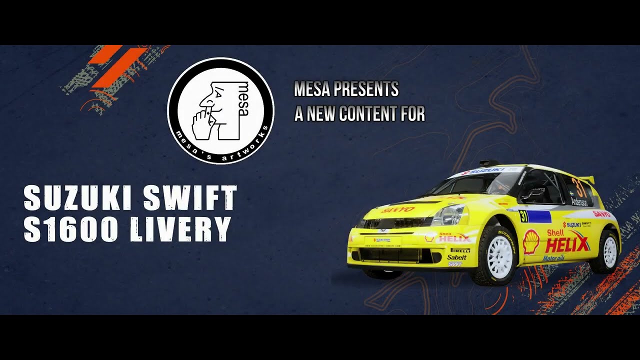 Suzuki Swift livery for EA WRC - YouTube