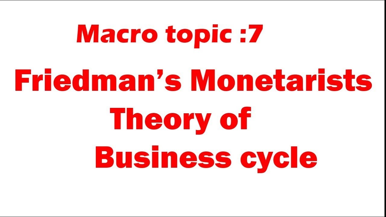 Part -3 monetarist theory of business cycle - YouTube