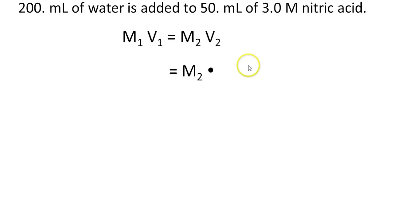 #12 Dilution calculation 2 - YouTube