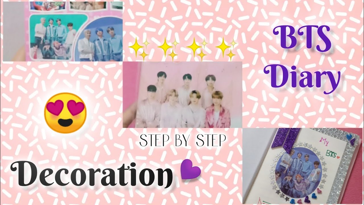 DIY BTS Diary Decoration ideas💜|BTS Crafts|💡 #bts#craft#diy#diycrafts# ...
