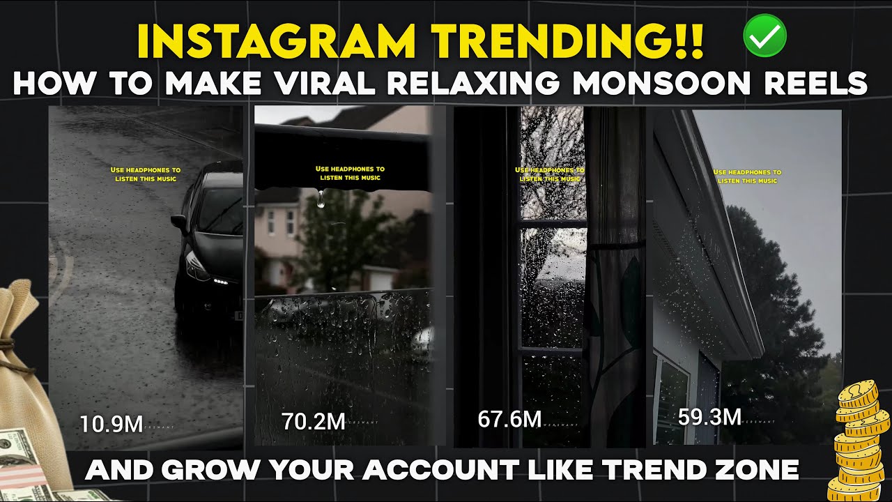 TREND ALERT!! Monsoon Relaxing Sound Reels Editing Tutorial | How To ...