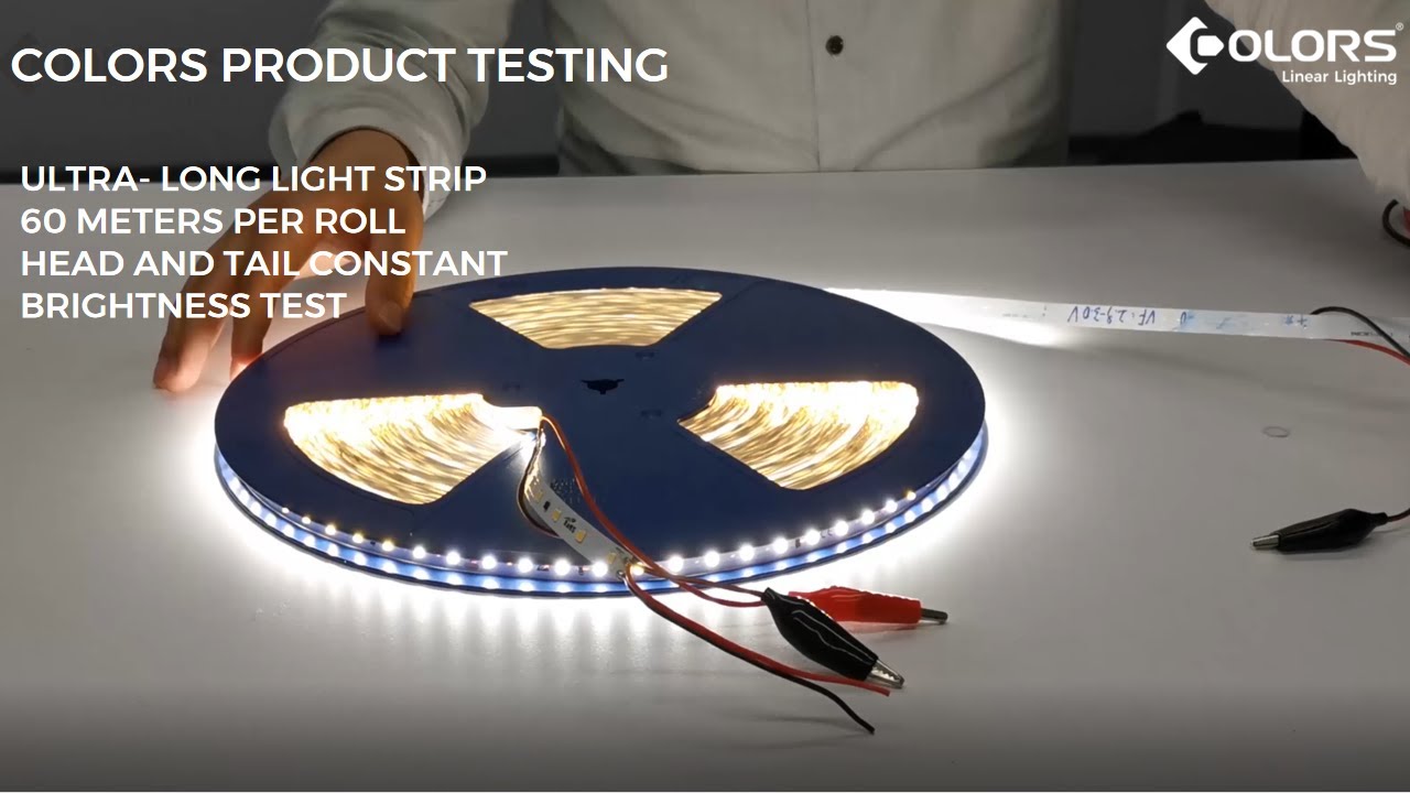 COLORS Product Testing | Ultra- long LED strip 60 meters/roll head and ...
