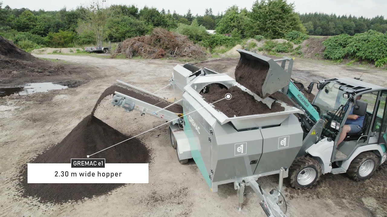 GREMAC e1 Drum Screen / Trommel Screen - YouTube