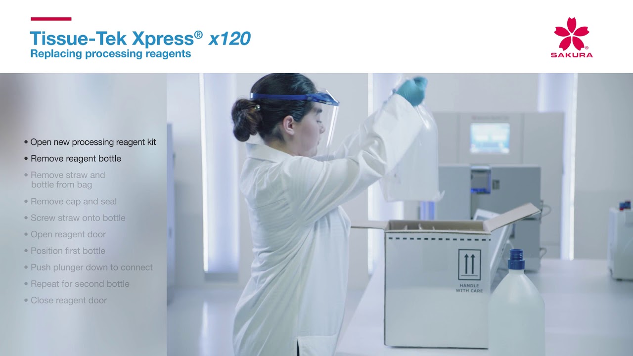 Tissue Tek Xpress® X120 Replacing Processing Reagents Youtube