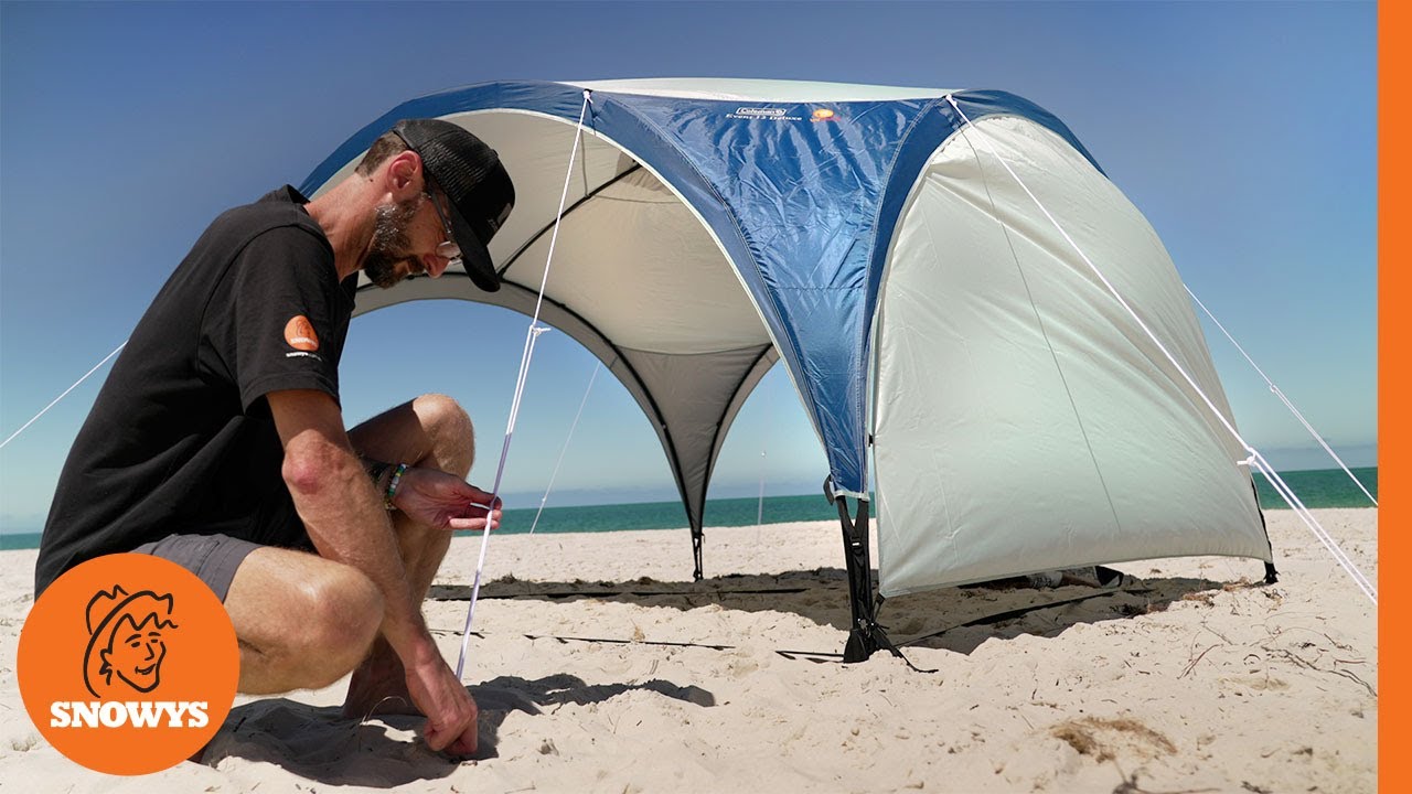 Coleman Event 12 Deluxe Shelter + Sunwall - How to setup & pack away ...
