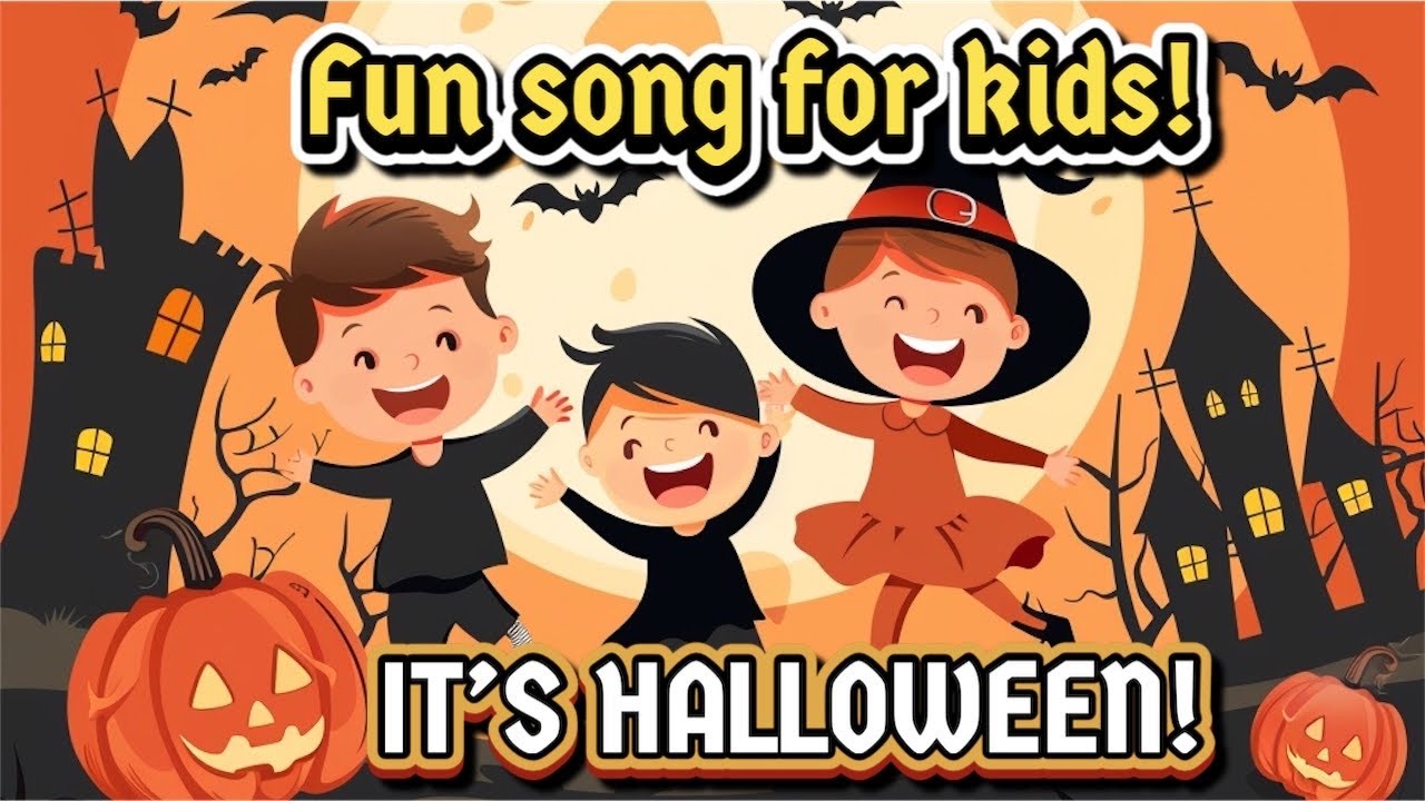 IT’S HALLOWEEN!🎃Fun song for kids and school settings, lyrics on screen ...