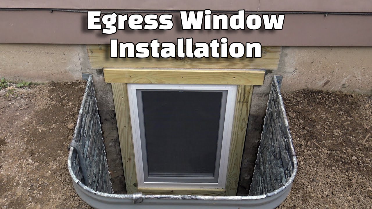 Egress Window Installation Tutorial - How To Home Improvement - YouTube