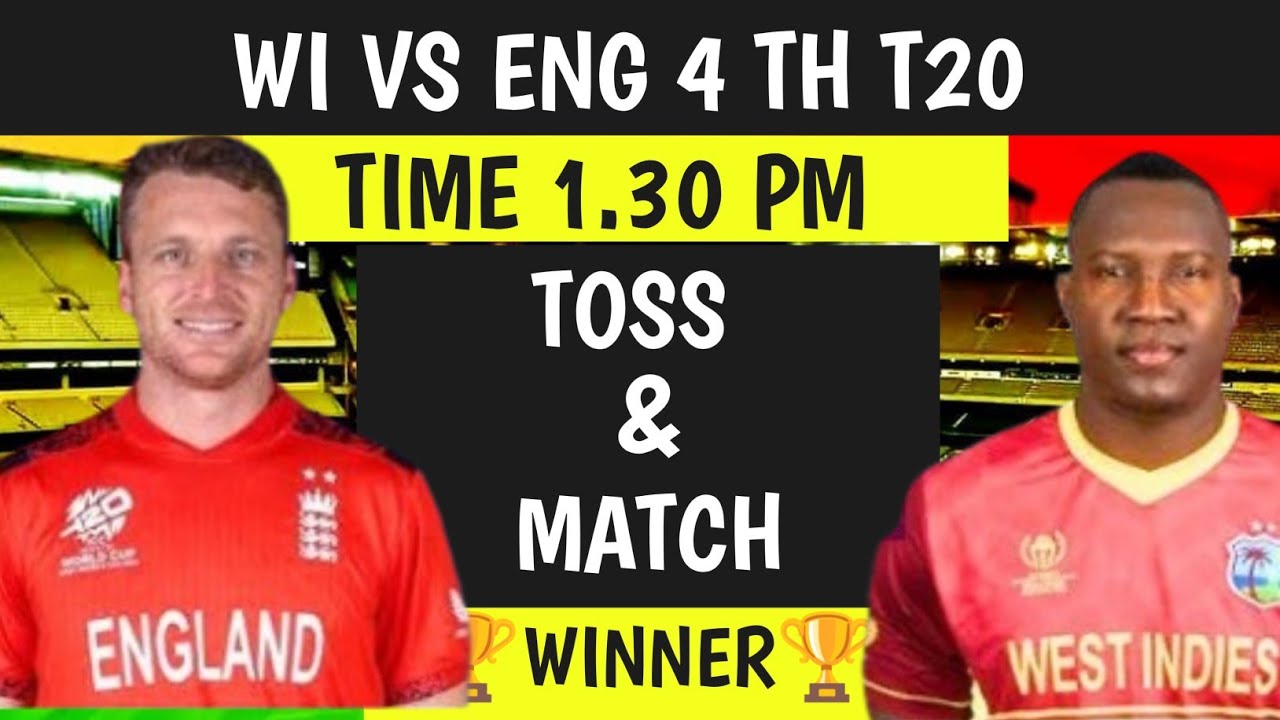 ENG VS WI 4 TH T20 l MATCH PRIDICTION l PITCH REPORT l MATCH REPORT l ...