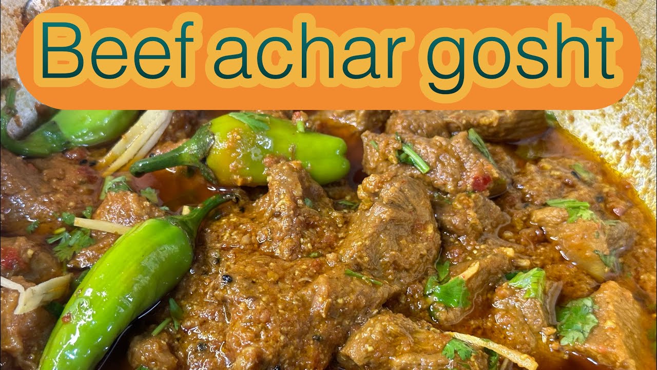 Beef achar gosht|easy recipe|mazaidar achar gosht|Yasmeen kitchen ...