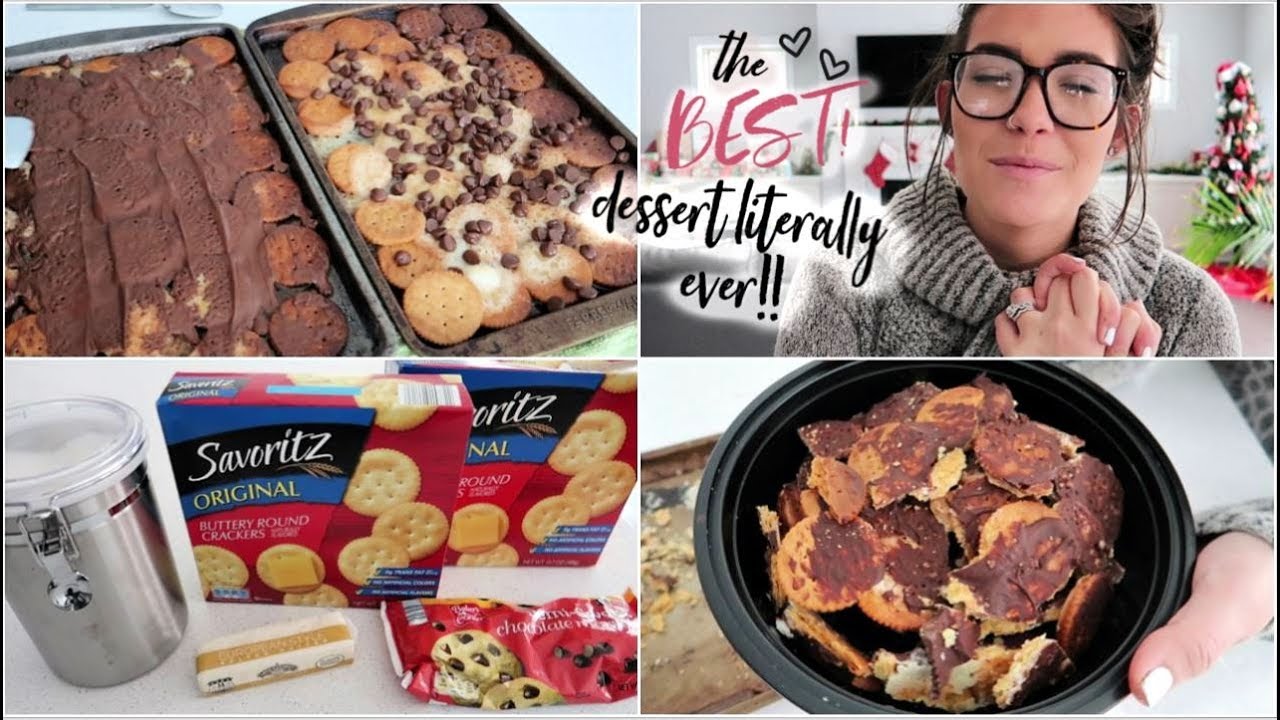 literally the BEST HOLIDAY DESSERT Recipe EVER! || Ritz Cracker ...
