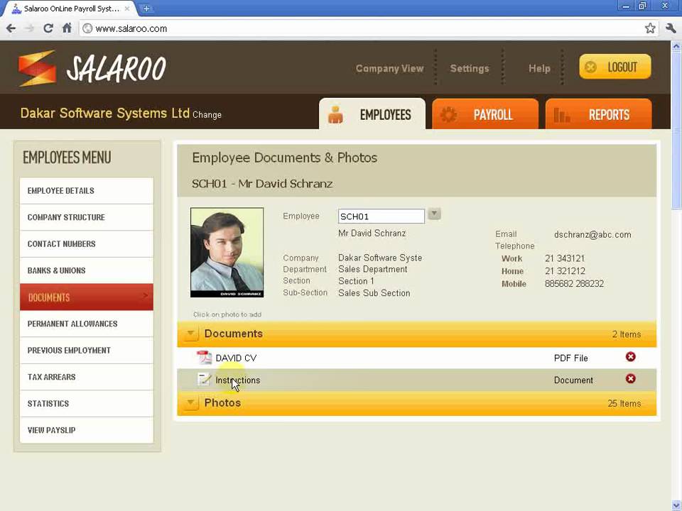 Salaroo Internet Payroll - Employee Document Management - YouTube