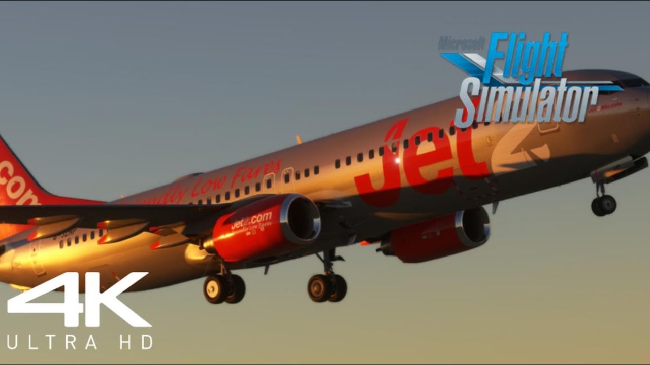 MSFS 2020 - PMDG 737 Jet2 Holidays / Visual Approach in Spain, Ibiza ...