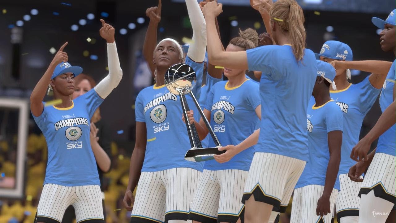 NBA 2K24 WNBA CHAMPIONSHIP CELEBRATION - YouTube