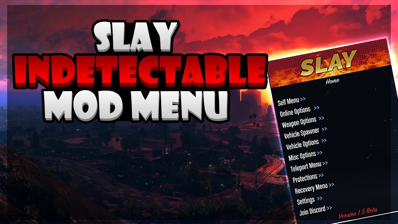 Slay Mod Menu 1.5 GTAV || Free Gta 5 Mod Menu + Recovery - YouTube
