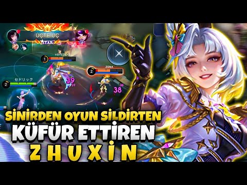 SİNİRDEN OYUN SİLDİRTEN, KÜFÜR YEDİRTEN ZHUXIN! - BANLAMAZSAN NANEYİ YERSİN - Mobile Legends